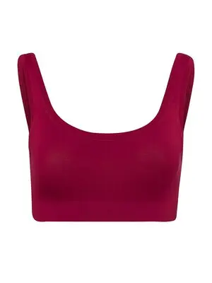 Hanro Touch Feeling Crop Top Intense Garnet