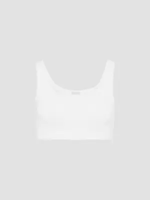Hanro Touch Feeling Crop Top - White