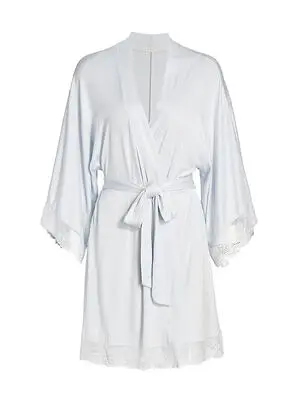 Eberjey Women's Colette Kimono Robe - Water Blue  - Water Blue