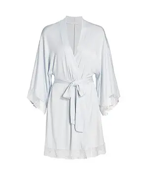 eberjey - Women's Colette Kimono Robe - Water Blue