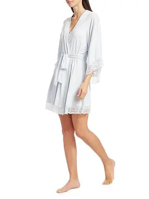 eberjey - Women's Colette Kimono Robe - Water Blue
