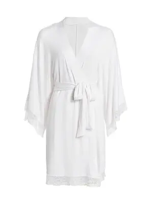 eberjey - Women's Colette Kimono Robe - Water Blue