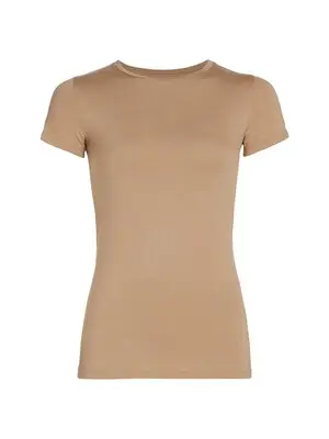 Majestic Filatures Soft Touch Crewneck T-shirt Ficelle