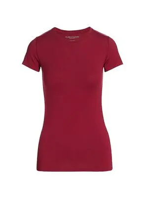 Majestic Filatures Soft Touch Crewneck T-shirt Garnet
