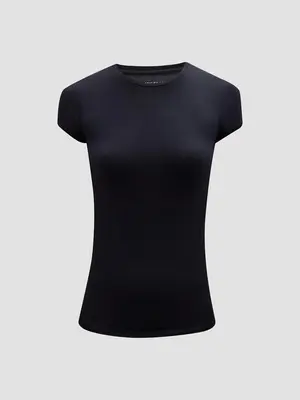 Majestic Filatures Soft Touch Crewneck T-shirt - Navy