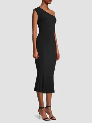 Norma Kamali One Shoulder Fishtail Dress