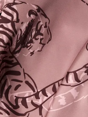 AVERIE Two-piece Tiger Sketch Shorts Pajama Set