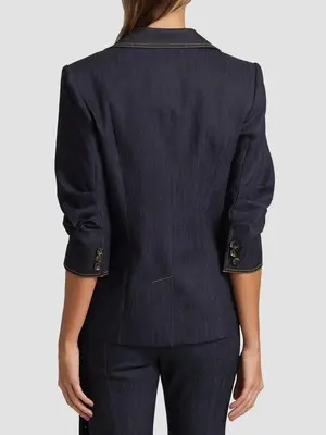 Cinq À Sept Khloe Denim Blazer - Indigo