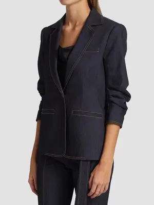Cinq À Sept Khloe Denim Blazer - Indigo
