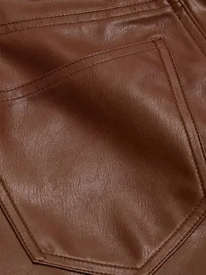 Veronica Beard Beverly High-rise Skinny Flared Pants - Mahogany