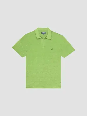 Vilebrequin Pyramid Linen Polo Shirt - Camoplage