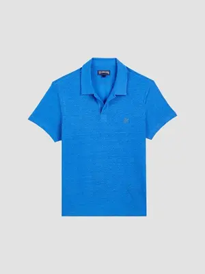 Vilebrequin Pyramid Linen Polo Shirt - Faience