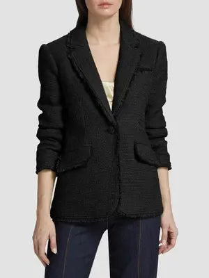 Cinq À Sept Khloe Boucle Blazer - Black