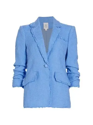 Cinq À Sept Khloe Boucle Blazer French Blue