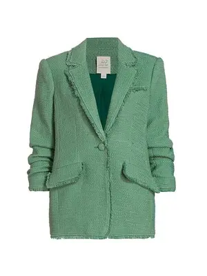 Cinq À Sept Khloe Boucle Blazer Frosted Spruce