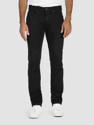 Paige Federal Stretch Slim-straight Jeans - Black Shadow