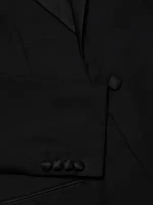 Emporio Armani One-button Regular-fit Wool Tuxedo - Black