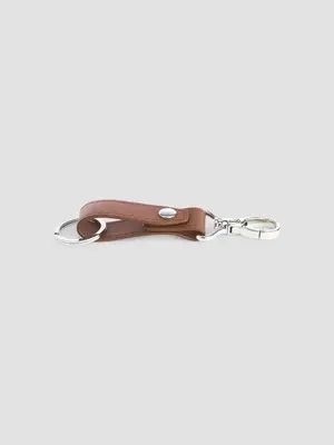 ROYCE NEW YORK Leather Valet Key Chain Tan