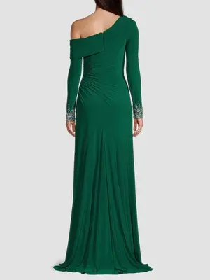 Mac Duggal Asymmetrical Jeweled Gown