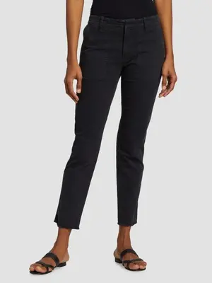 NILI LOTAN Jenna Cotton Pants - Carbon