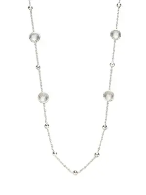 IPPOLITA Lollipop Sterling Silver & Clear Quartz Ball And Stone Multi-station Necklace
