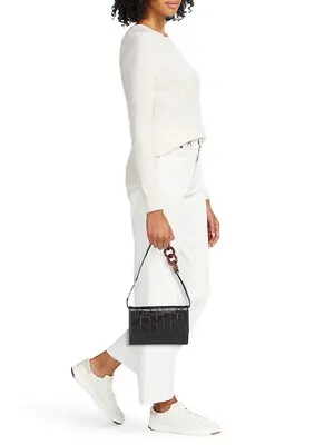 Brother Vellies Lijadu Croc-embossed Leather Shoulder Bag