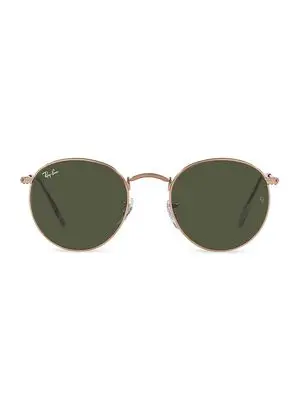 Ray-ban Rb3447 50mm Round Sunglasses Rose Gold