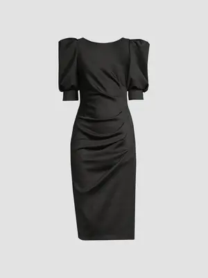 Black Halo Zella Scoopback Cocktail Dress - Black