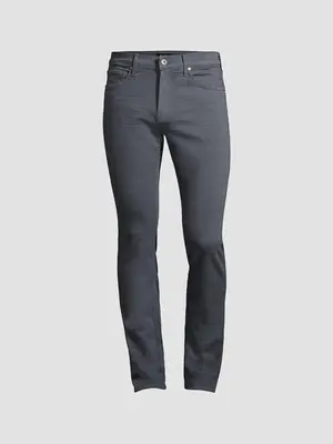 Paige Lennox Stretch Slim-fit Jeans - Pewter Stone