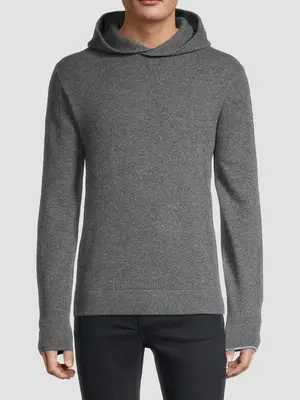 Greyson Koko Wool & Cashmere Hoodie - Dark Grey