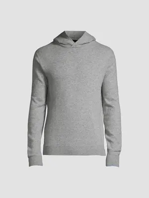 Greyson Koko Wool & Cashmere Hoodie - Light Grey