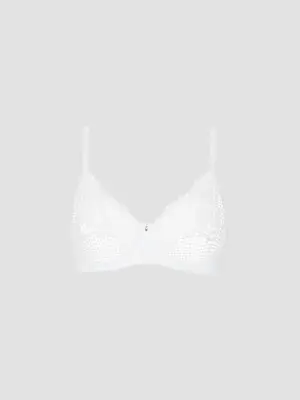 Le Mystère Lace Allure Unlined Bra - Coconut