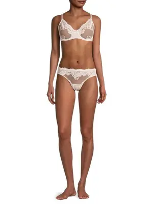 Le Mystère Lace Allure Unlined Bra - Coconut