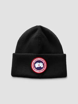 Canada Goose Arctic Disc Wool Beanie - Black