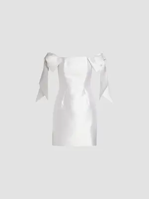 Alexia Maria Isabella Silk-wool Blend Minidress