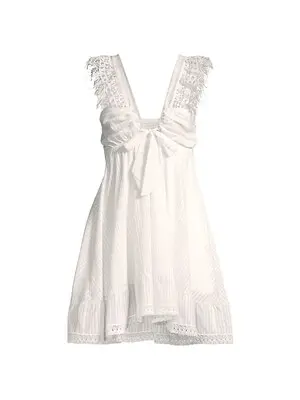 Peixoto Farrah Lace Trim Mini Dress - Ferra Stripe