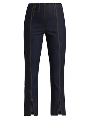 Cinq À Sept Laurie Stretch Flared Pant - Indigo