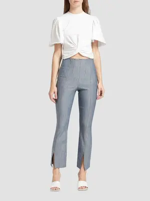 Cinq À Sept Laurie Stretch Flared Pant - Light Indigo