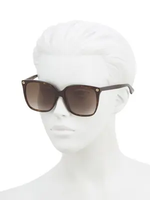 Gucci 57mm Square Sunglasses