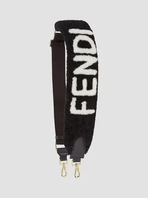 Fendi Logo Shearling Strap