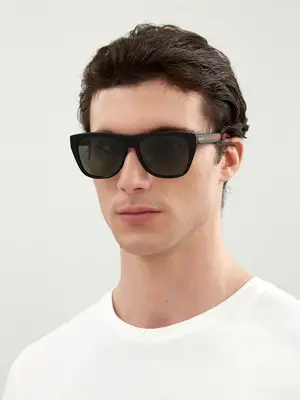 Gucci Web 57mm Sunglasses