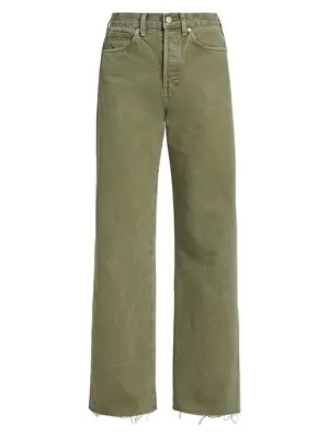 Veronica Beard Women's Taylor High-Rise Stretch Wide-Leg Jeans - Blue  Clover