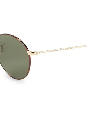 Oliver Spencer Coleridge 50mm Round Sunglasses - Gold