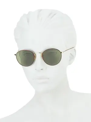 Oliver Spencer Coleridge 50mm Round Sunglasses - Gold