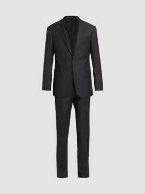 Emporio Armani G-line Super 130s Wool Two-button Slim-fit Suit - Charcoal