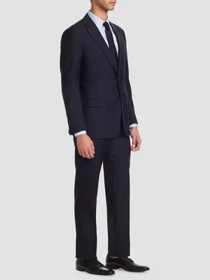 Emporio Armani G-line Super 130s Wool Two-button Slim-fit Suit - Navy