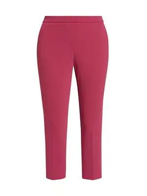 Theory Treeca Pull-on Ankle Trousers Deep Rose