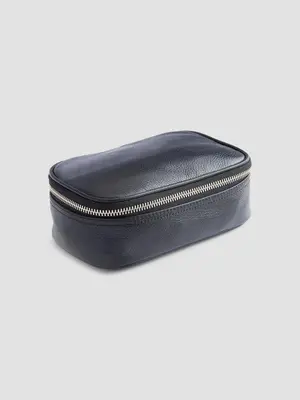 ROYCE NEW YORK Zippered Travel Tech Organizer Case - Black