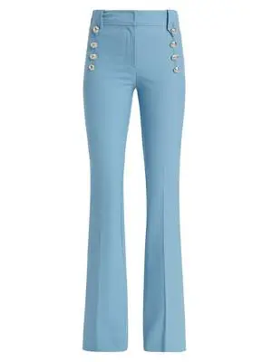 Derek Lam 10 Crosby Robertson Flare Pants Steel Blue