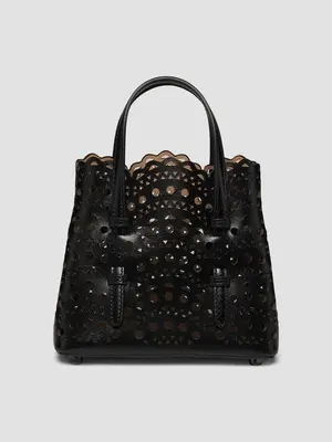 Alaïa Alaïa Mina 25 Perforated Leather Tote Framboise
